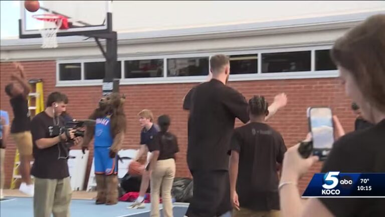 Thunder’s Isaiah Hartenstein unveils new basketball court at Boys and ...
